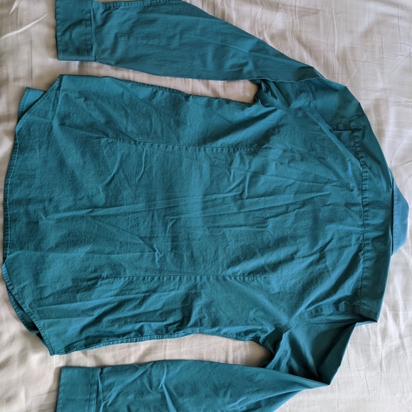 Express | Shirts | Express Small Teal Green Button Down Shirt | Poshmark